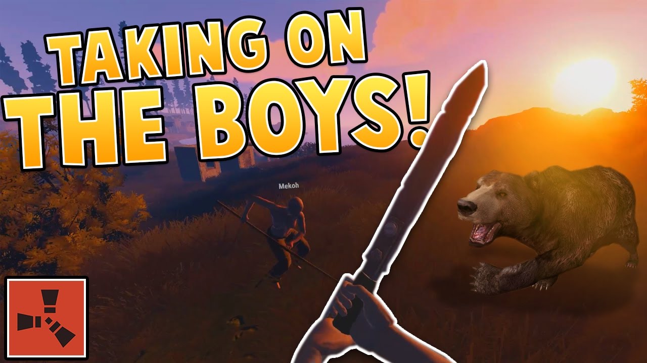TAKING ON THE BOYS! | Rust SOLO Gameplay - YouTube