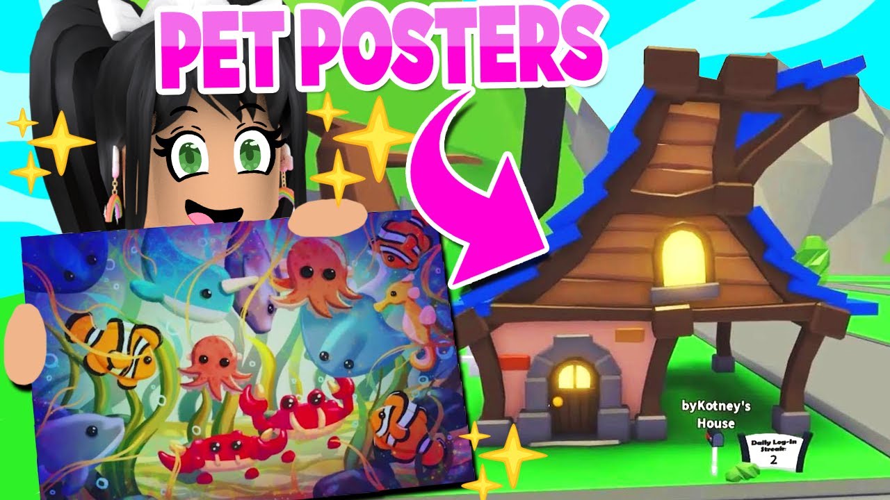 *NEW* PET POSTERS, HOME, & FURNITURE in ADOPT ME (roblox) This Thursday ...