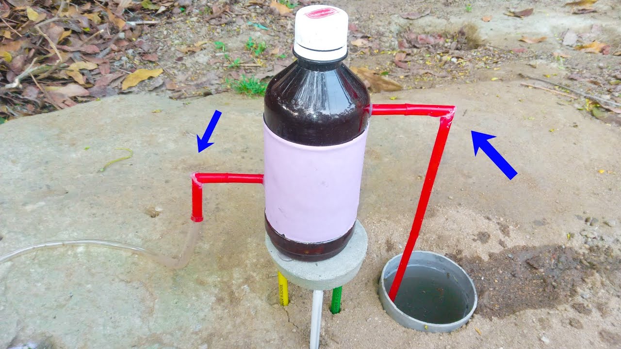 How to make free energy water pump | Science project | Diy water pump ...
