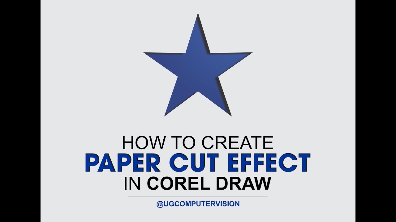 How To Create Paper Cut Effect In Corel Draw in just 1 Minute | UG ...