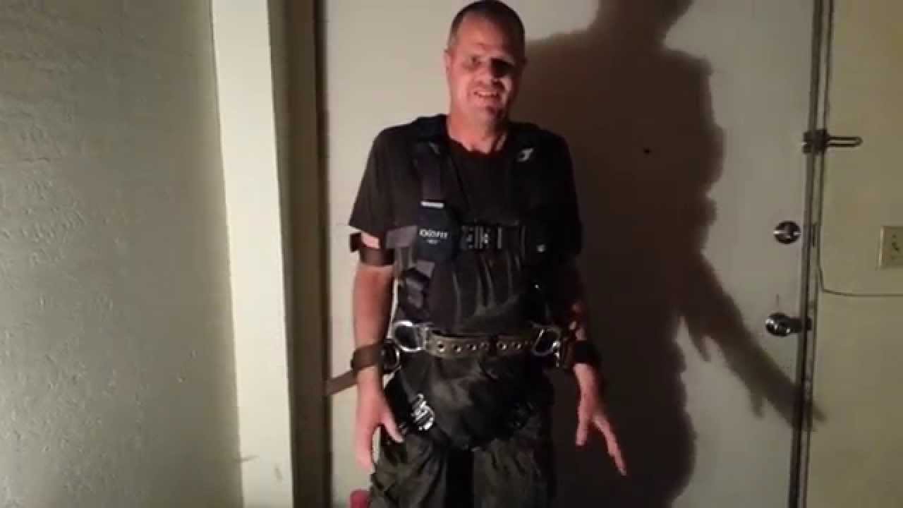 exofit harness restraint - YouTube