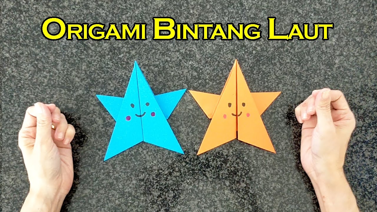 Cara Membuat Origami Bintang Laut Dengan Mudah - YouTube