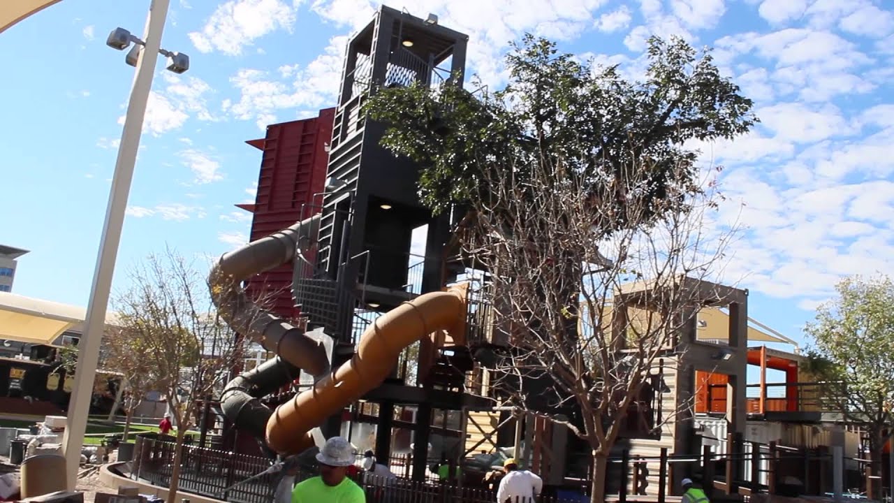 The new Downtown Container Park in Las Vegas - YouTube