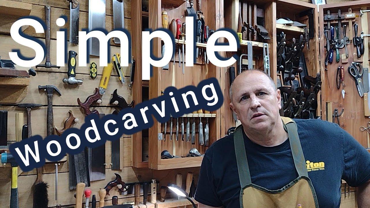 Simple One Tool Woodcarving in a few Minutes - YouTube
