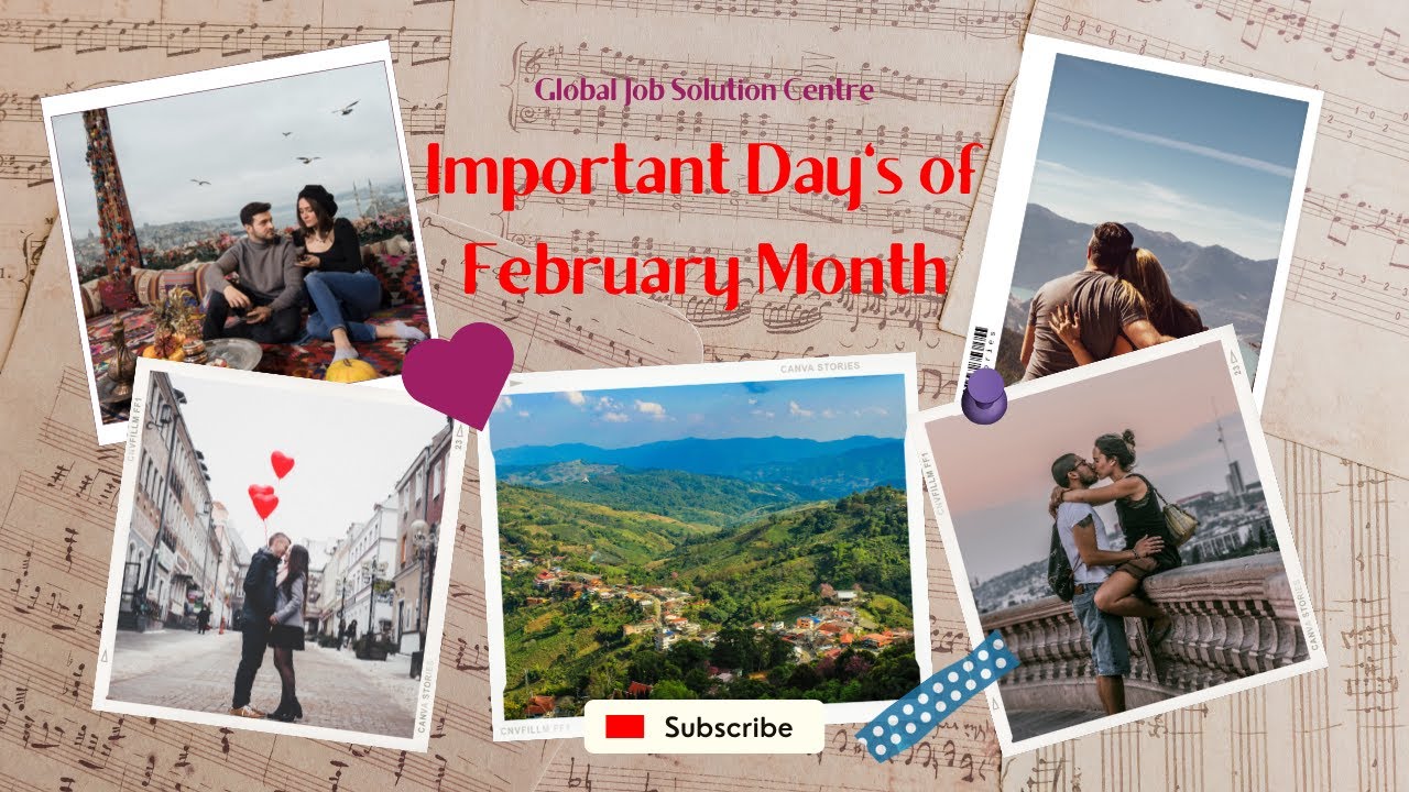 Important Days of February Month 👈👍💕 - YouTube