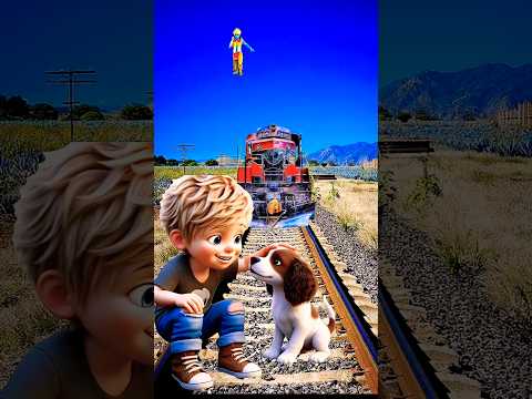 cute baby train line p aa gye krishna ji ka chamtkar #shortsfeed #train #youtube