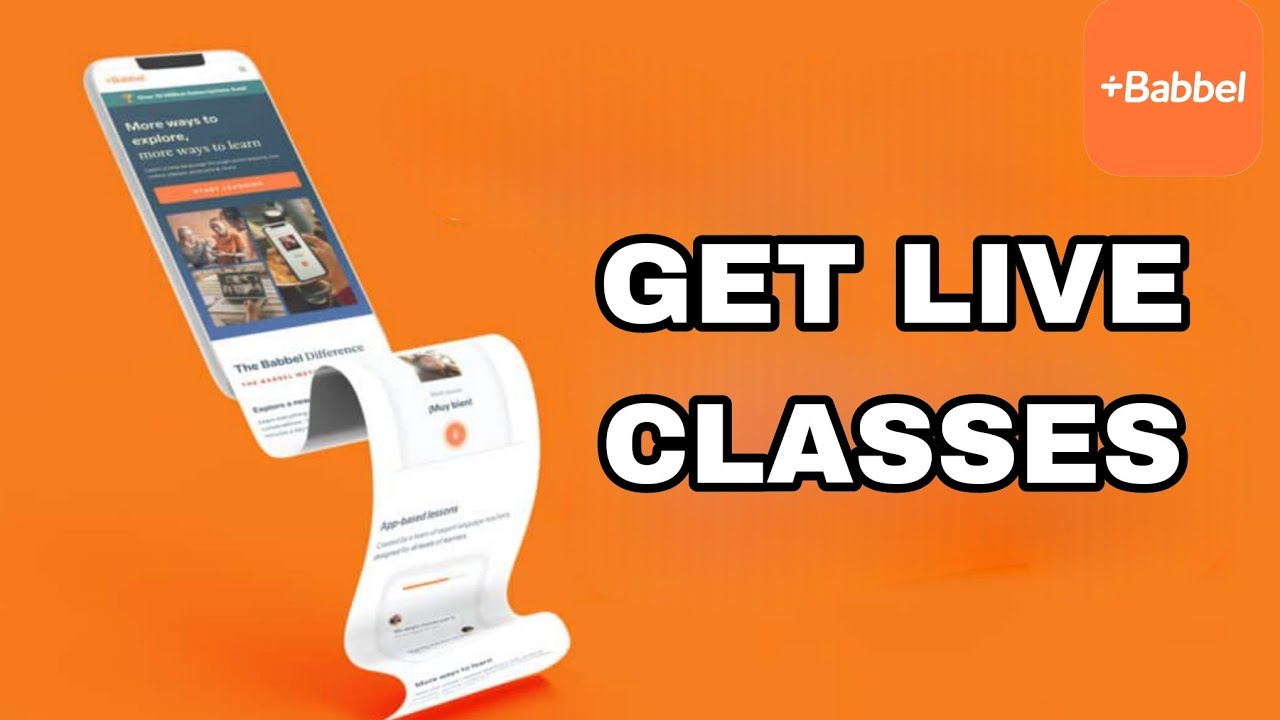 How To Get Live Classes On +Babbel App - YouTube