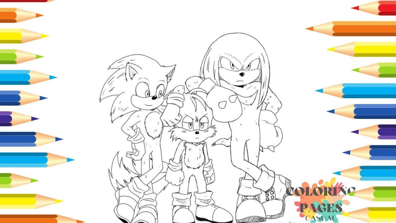 Coloring Sonic - Sonic Team Coloring Page + DEAF KEV - Invincible [NCS ...