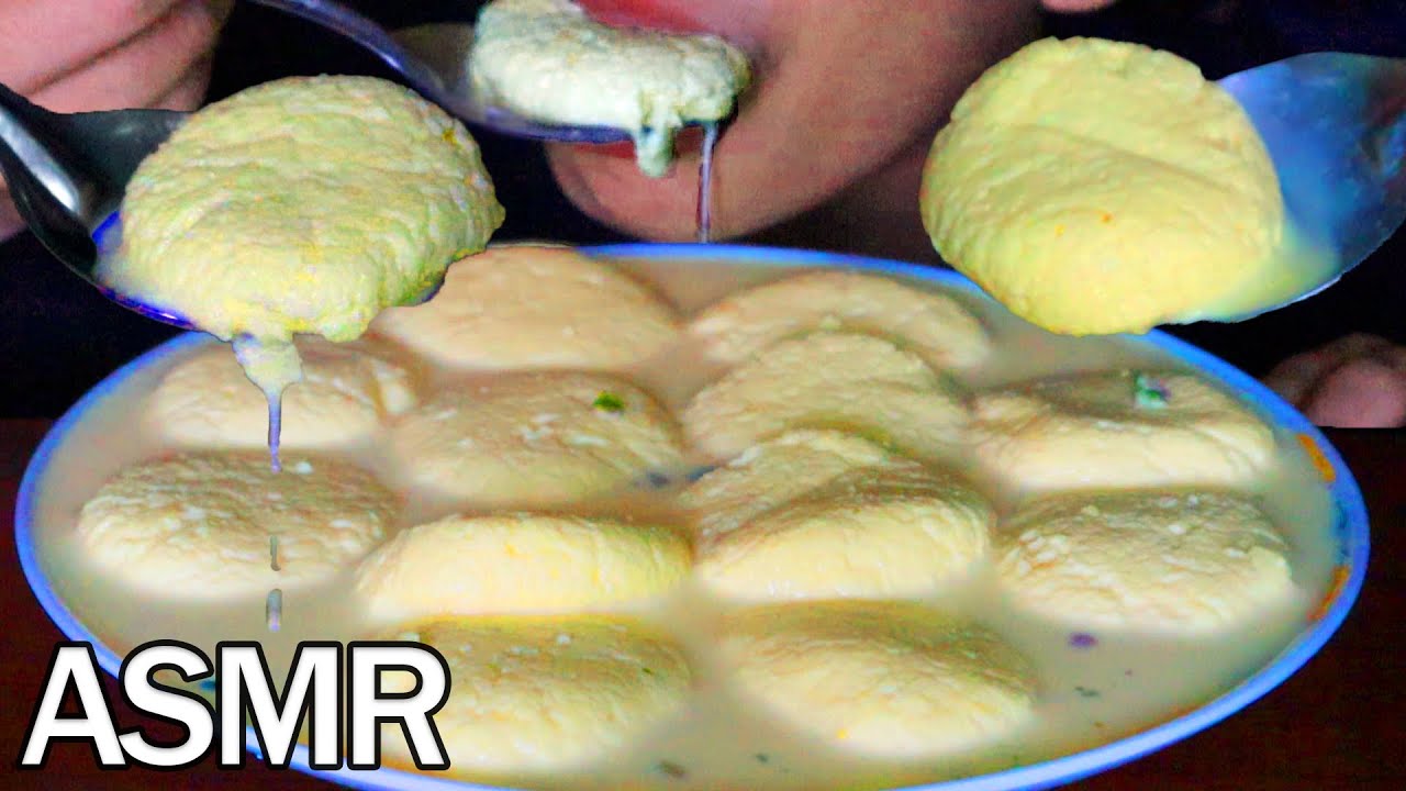 😍RASMALAI FEAST🍮INDIAN SWEETS ASMR(No Talking) BIG BITES MUKBANG ...