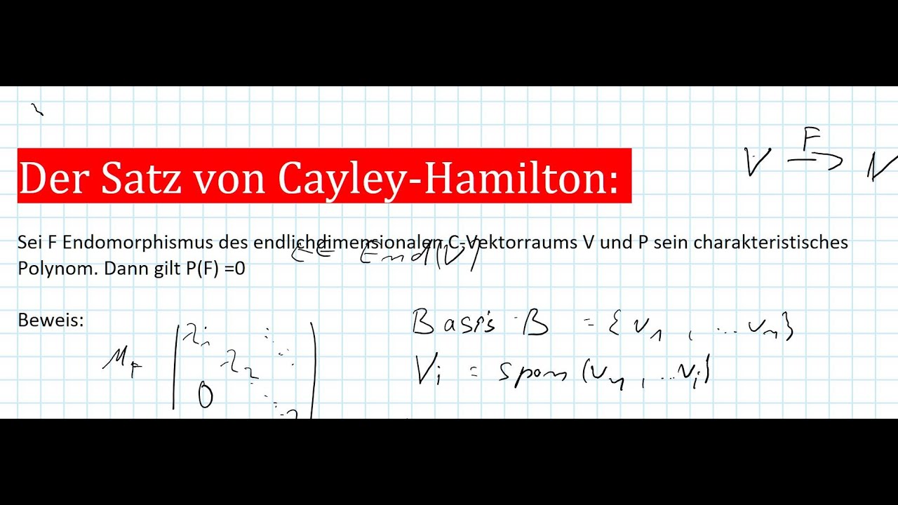 Der Satz von Cayley-Hamilton Uni-Mathe, Lineare Algebra - YouTube