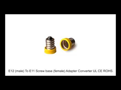 59537  E12 (male) To E11 Screw base (female) Adapter Converter