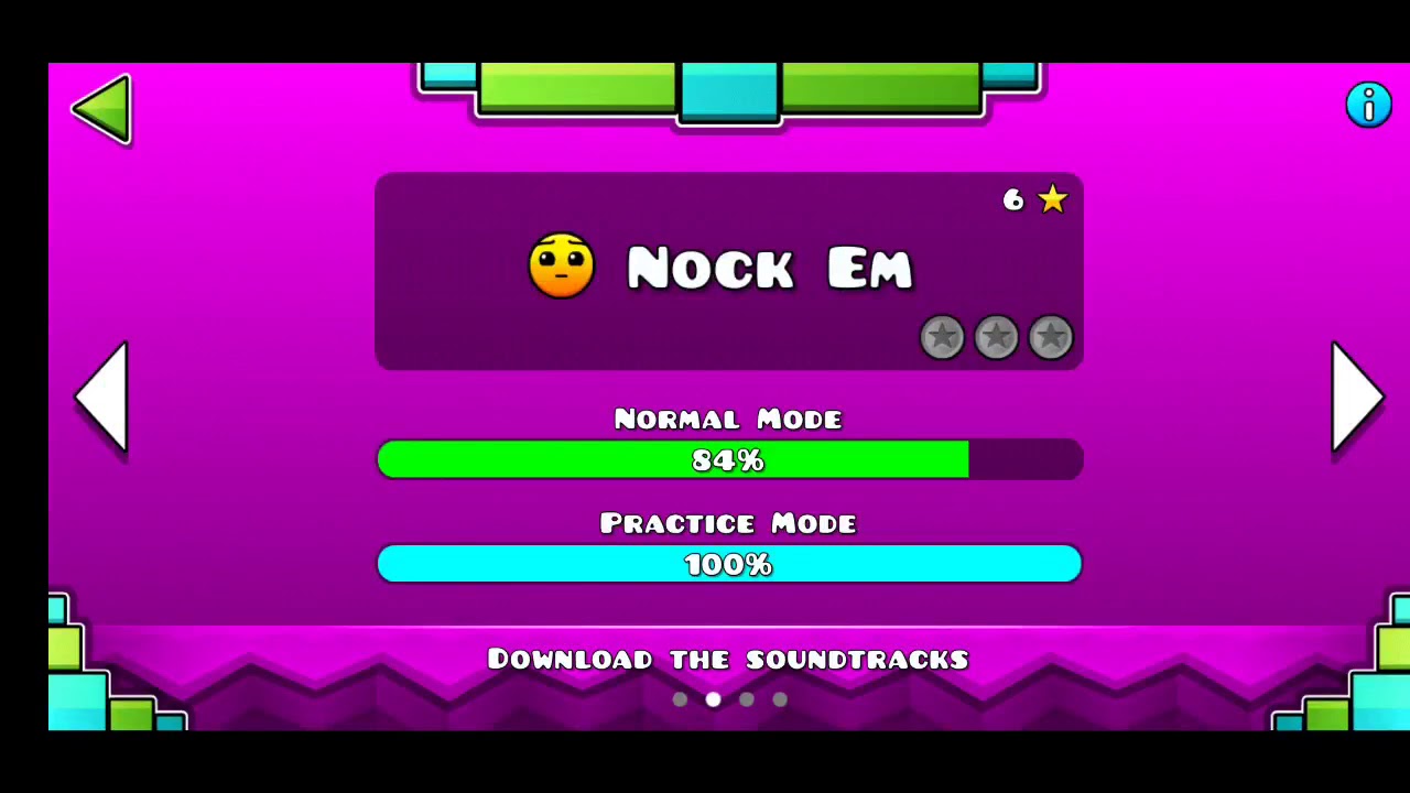 Knock Em Full! Geometry Dash!On Mobile!headphones recommended - YouTube