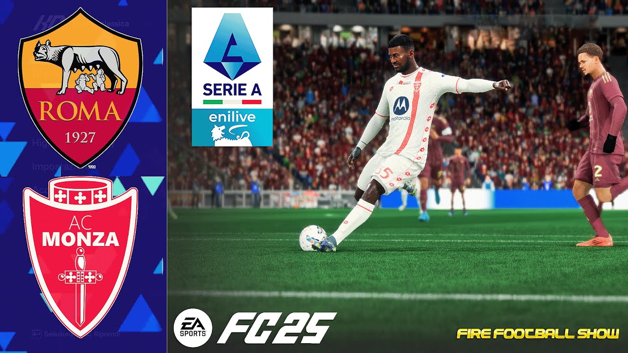 Roma vs Monza | Serie A 24/25 (26° Giornata) | EA Sports FC 25 - YouTube