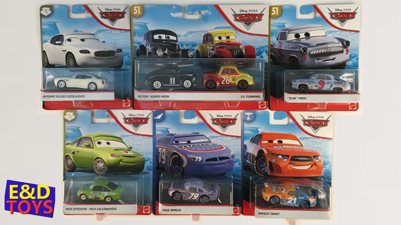 Cars Diecasts – Nick Stickers, Haul Inngas, Speedy Comet, Antonio ...