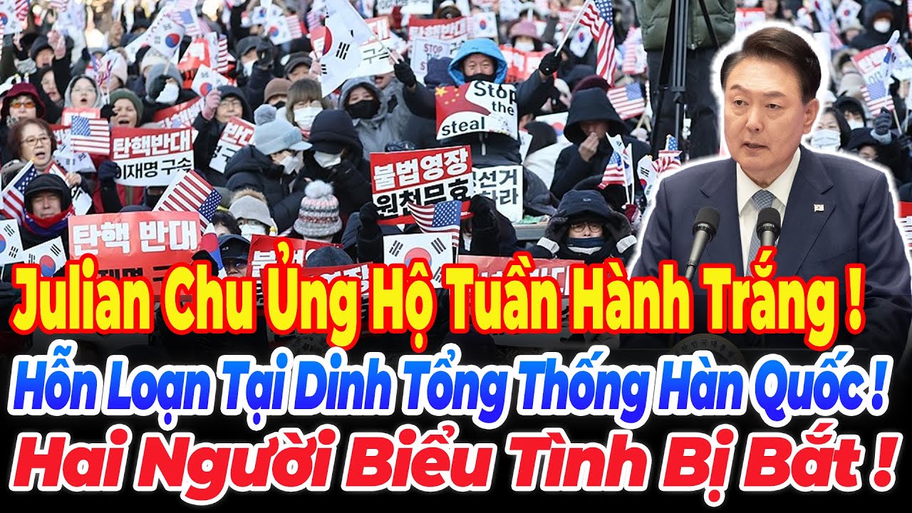 Julian Chu Ủng Hộ Cuộc Tuần Hành Trắng 1.11! Hai Người Biểu Tình Bị Bắt ...