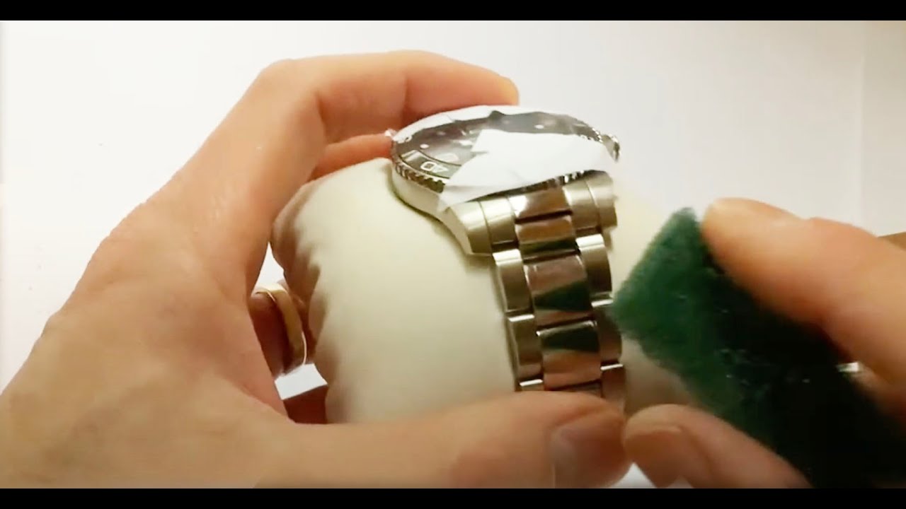 Brushing Out Polished Links On A Luxury Watch (Longines Hydroconquest ...