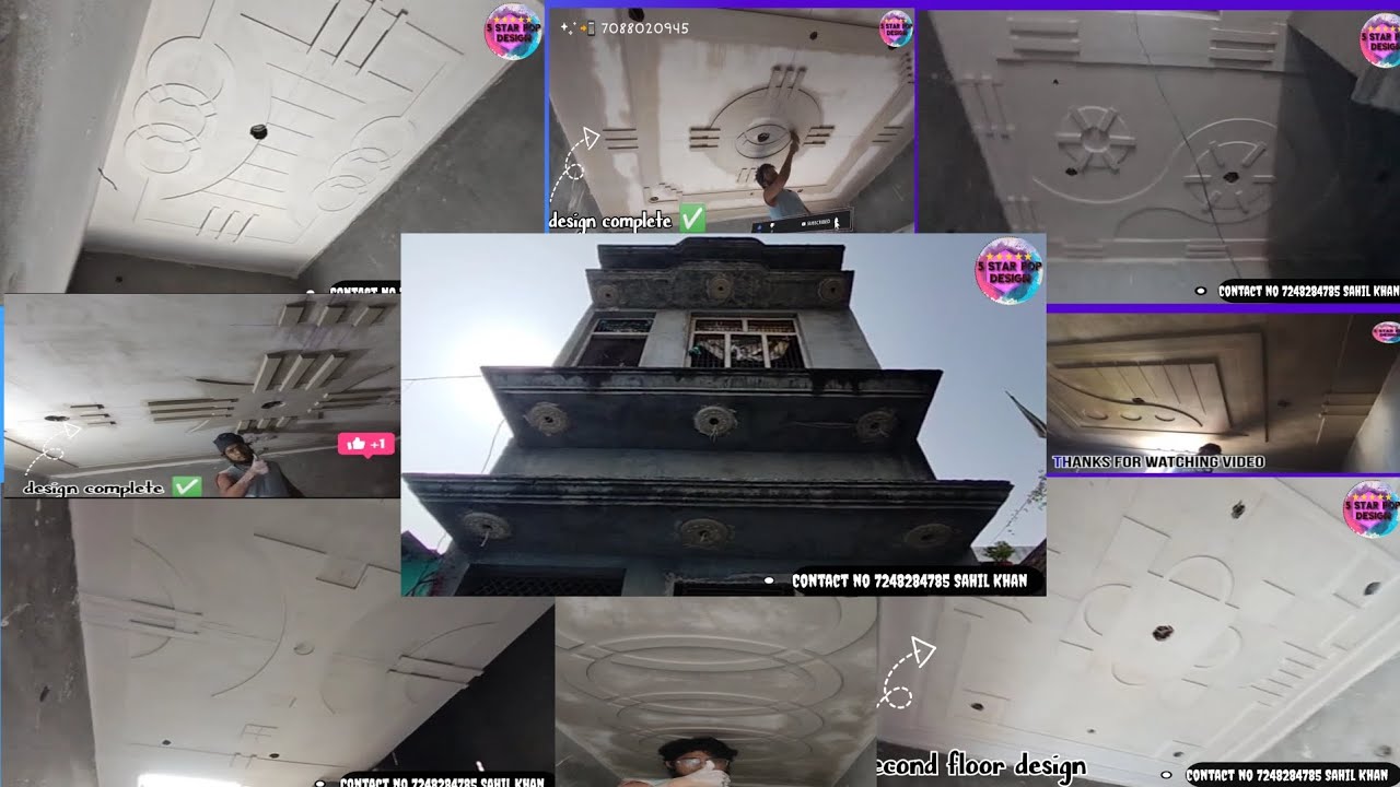 @VLOG VIDEO COMPLETE SAAIT WORK VIDEO पी ओ पी प्लस माइनस डिजाइन बेडरूम ...