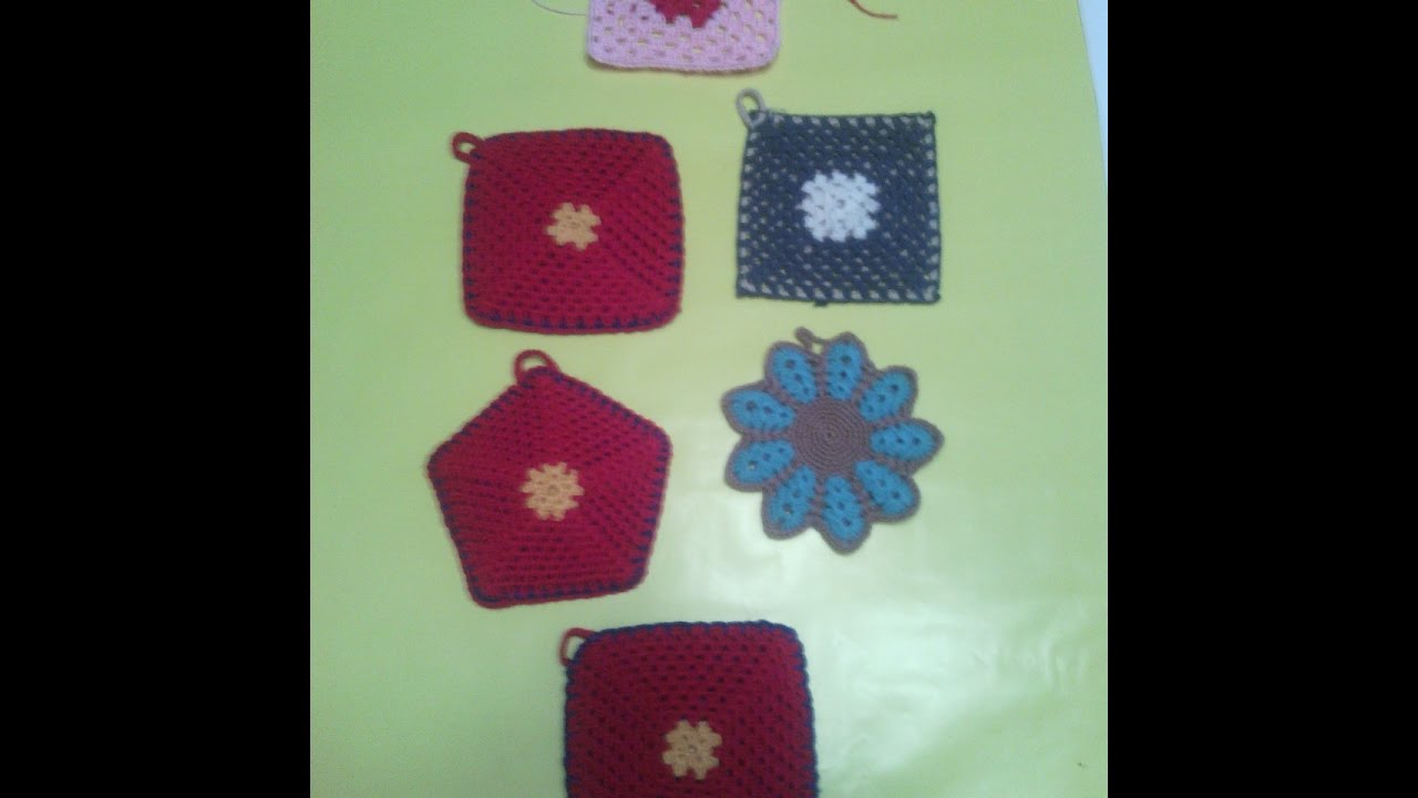 Tutorial Modulo/Applicazione/Mattonella Mod. Quadrato, all'uncinetto - YouTube