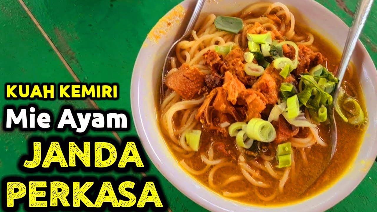 MIE AYAM JANDA PERKASA DI BLORA PALING BEDA DAN ENAK KUAH KEMIRI KENTAL ...