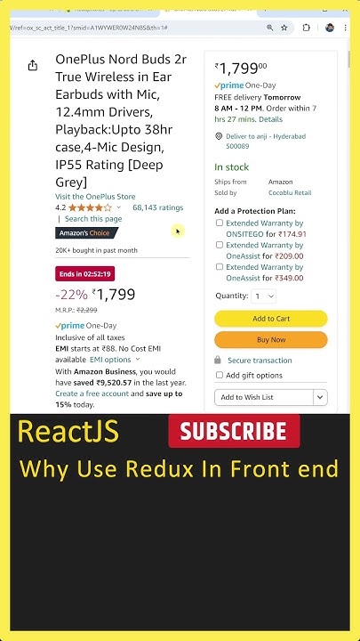 React Redux Tutorial (Why Use Redux in Front-End) ReactJS Tutorial, React JS In Telugu, JS # ...