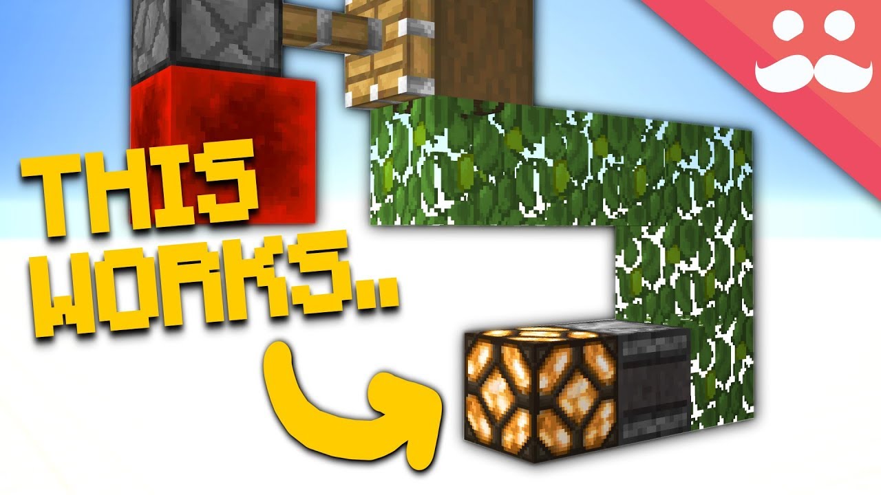 Building Redstone WITH LEAVES in Minecraft 1.13! - YouTube