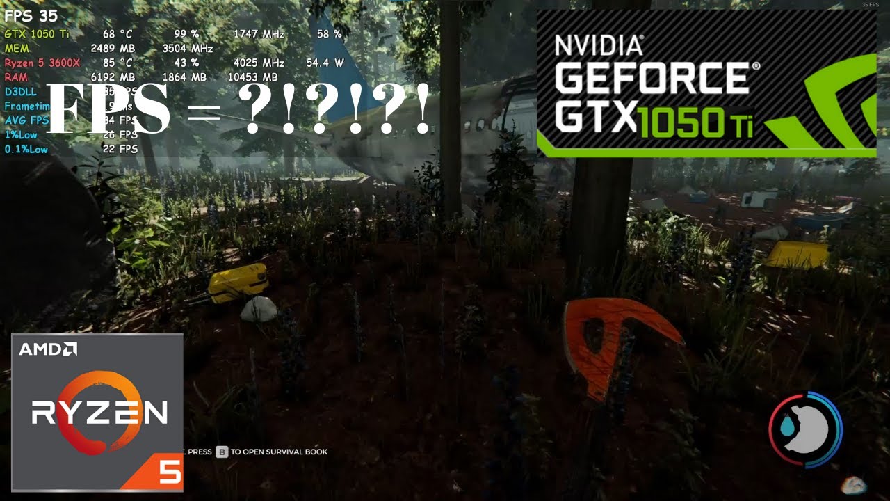 The Forest GTX 1050 Ti High Settings 1080p - YouTube