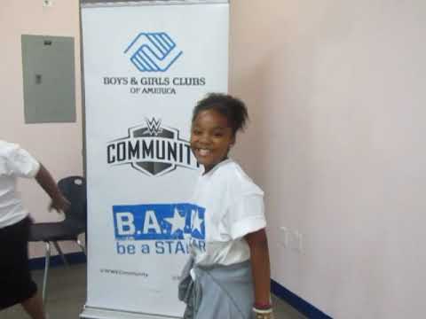 Big E, Mandy Rose with kids at WWE Be a STAR at Boys & Girls Club South ...