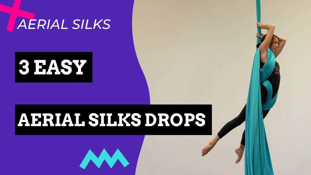 3 simple AERIAL DROPS! - Beginner aerial silks drops - YouTube