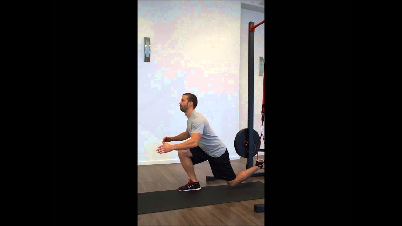 Athletic jumping lunge - YouTube