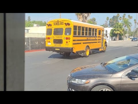 Zum school buses in San Bernardino California. - YouTube