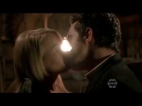 The Secret Circle - Cassie and Adam's first kiss + Jake interruption.