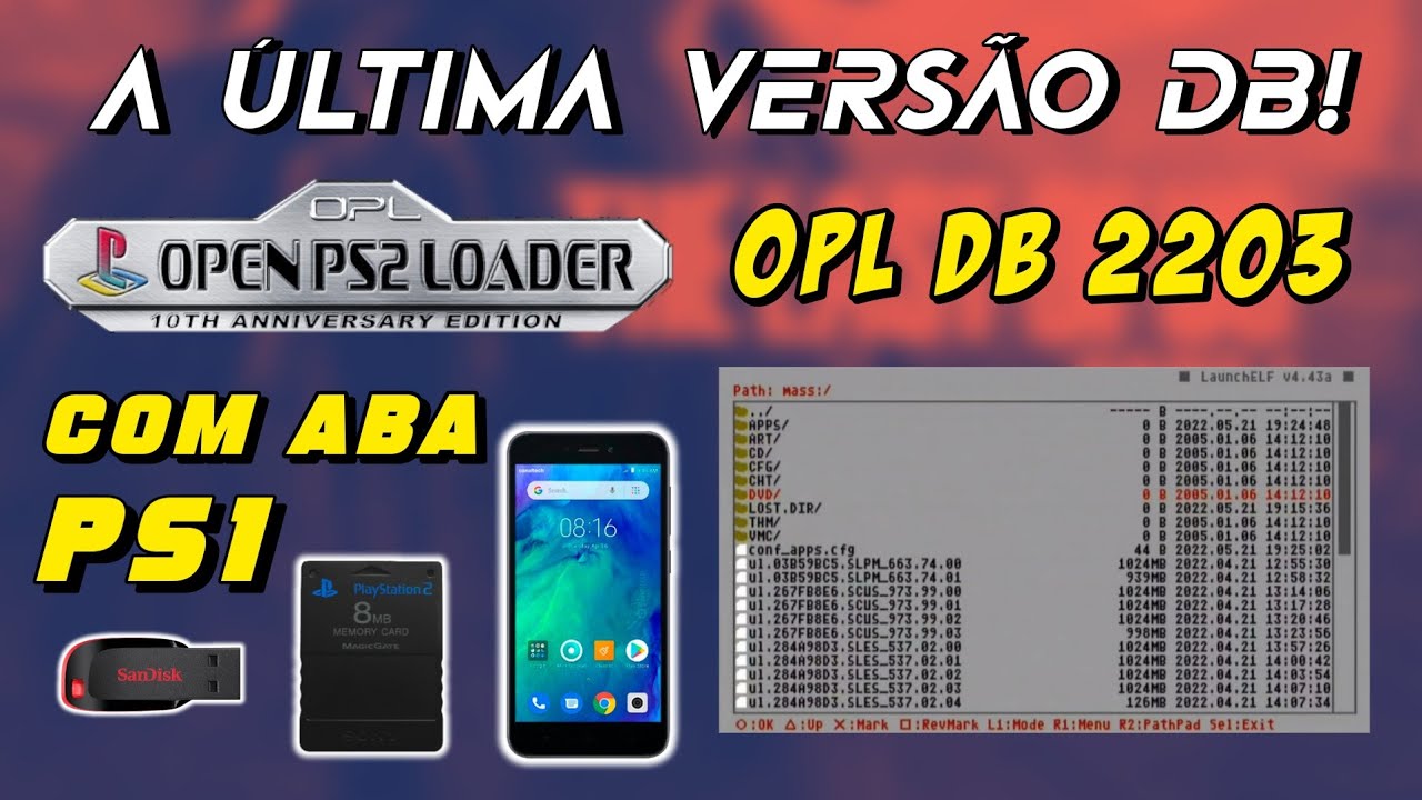 INCRÍVEL! A ÚLTIMA VERSÃO DO OPL DB, COM ABA DE PS1 E TRADUÇÃO PTBR🇧🇷 ...
