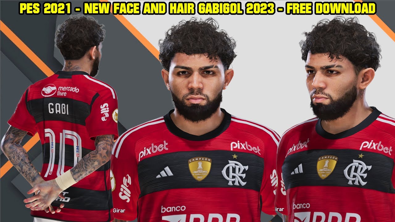 PES 2021 - NEW FACE AND HAIR GABRIEL BARBOSA [GABIGOL] 2023 - By ...