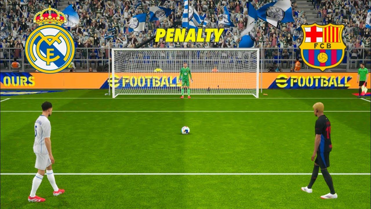 eFootball | Real Madrid vs FC Barcelona Full Penalty Shootout | RMA vs ...
