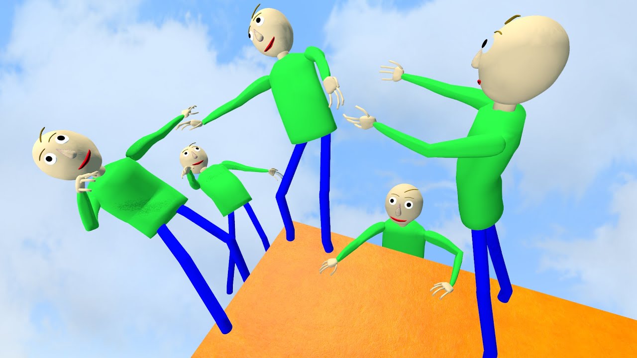 Garry's mod ragdolls ep.35 (GMOD Baldi's Basics Ragdolls) - YouTube