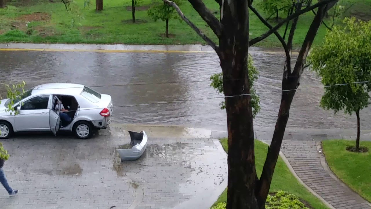 Floods after a heavy rain in Guadalajara Mexico - YouTube