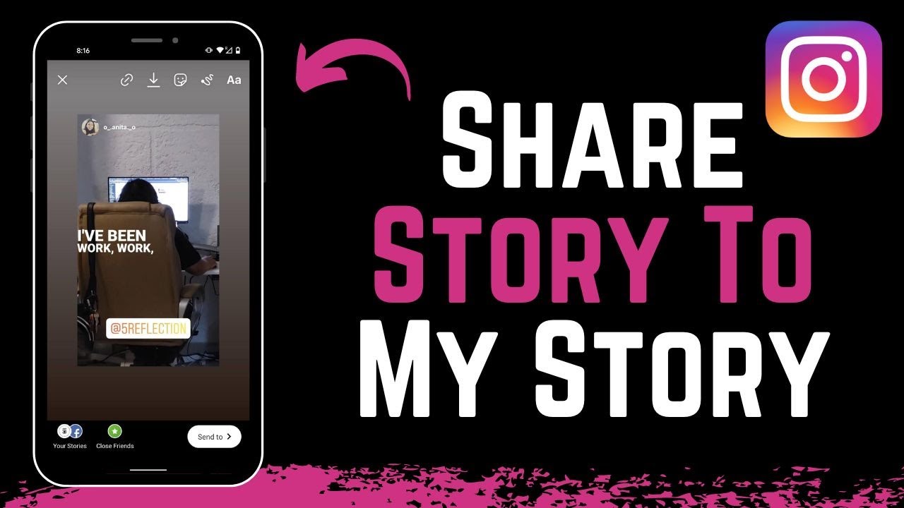 How to Share Instagram Story to My Story - YouTube