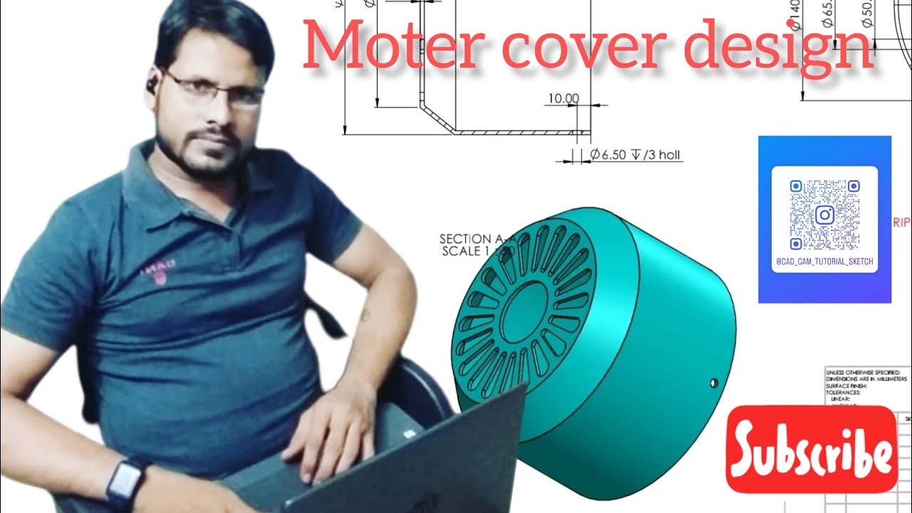 How to Design a Motor Cover in Solidwork - YouTube