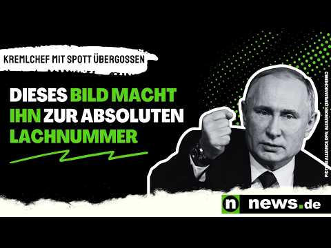 Wladimir Putin: Kremlchef mit Spott übergossen - dieses Bild macht ihn zur absoluten Lachnummer