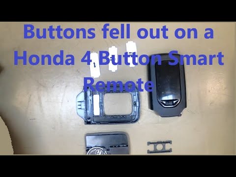 Help My Honda 4 Button Smart Key Fob Remote, Buttons Fell Out - YouTube