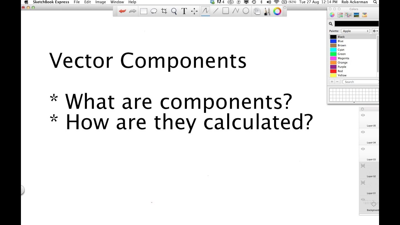 Introduction To Vector Components - Grade 12 Physics - YouTube