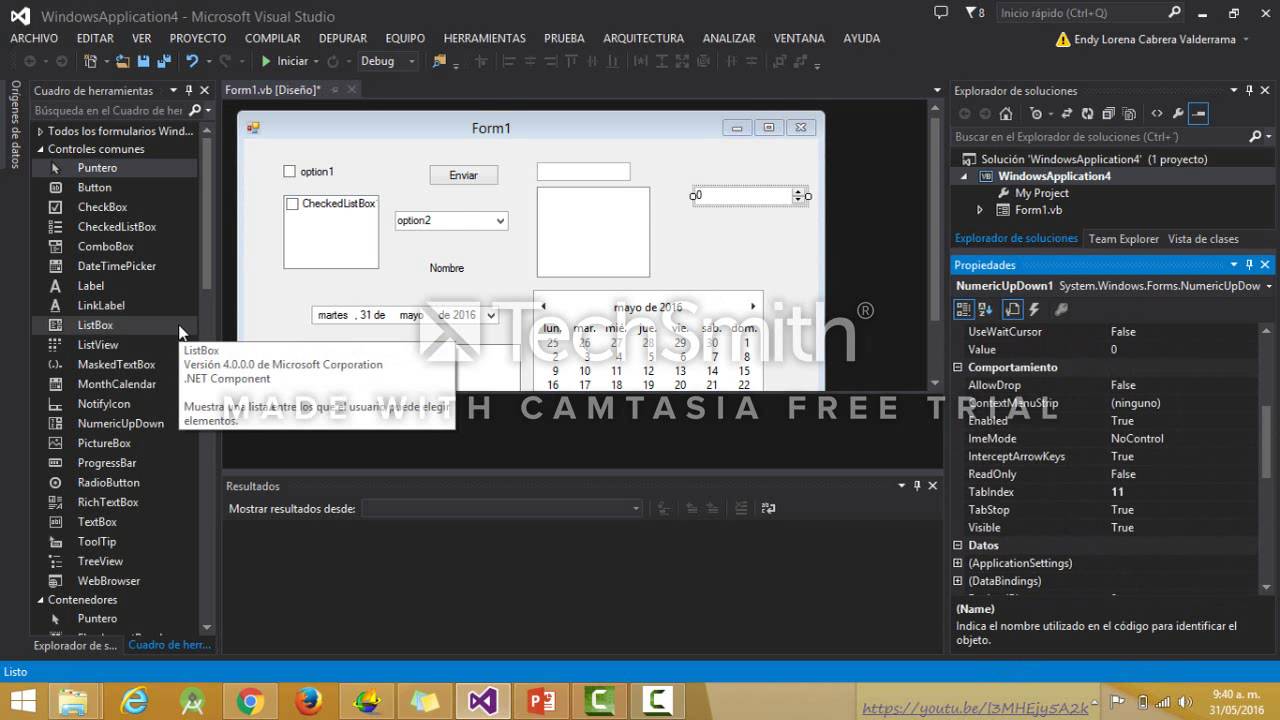 Controles de Visual Studio - YouTube