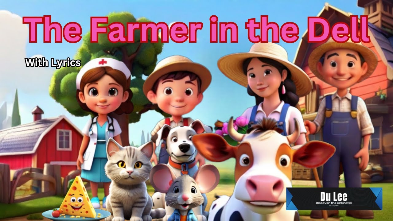 The Farmer In The Dell (with lyrics) | Kids Songs & Nursery Rhymes ...
