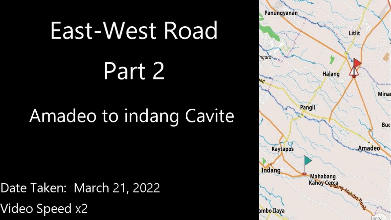 East-West Road: Amadeo to Indang Cavite - YouTube