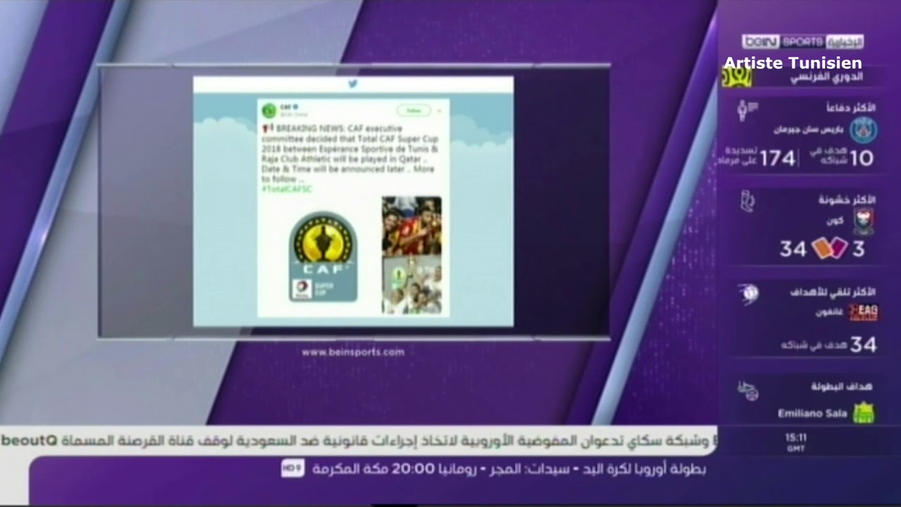 Super-coupe d'Afrique - EST vs Raja : L'Espérance de Tunis tient à ...