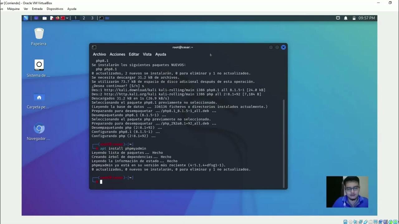 Instalando Apache2, PHP, PHPMYADMIN,MARIADB Kali Linux - YouTube