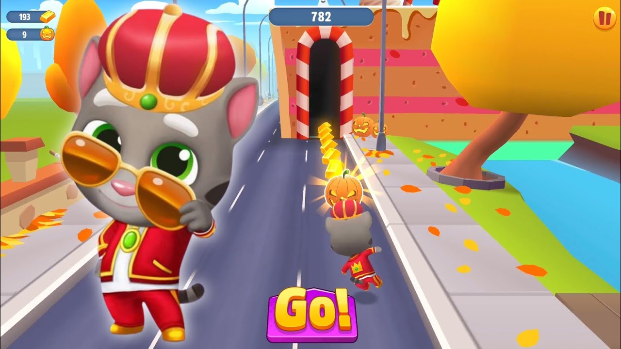 Talking Tom Gold Run Halloween Update 2024 King Tom Halloween Treats ...