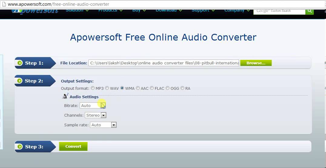 Apowersoft free online audio converter - Video Demo - YouTube