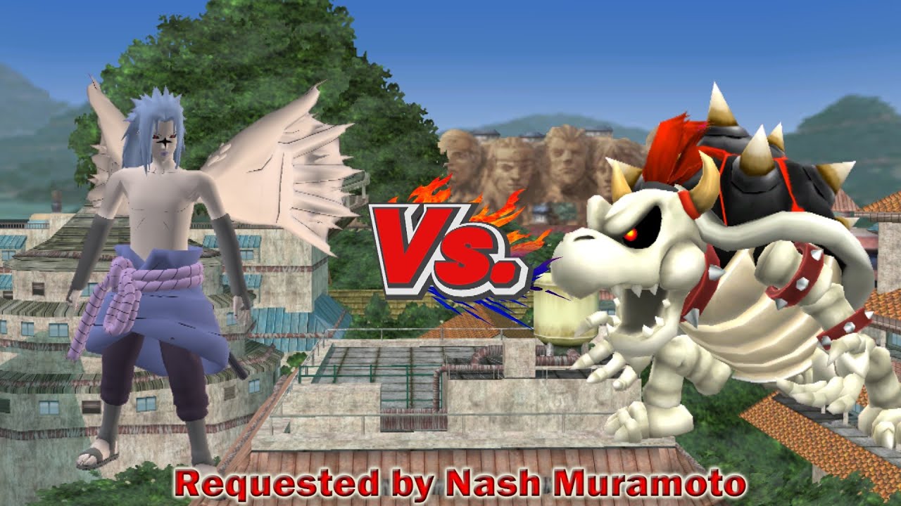 SSBB WiiU Modded Battles: Sasuke Vs Dry Bowser { Requested by Nash ...