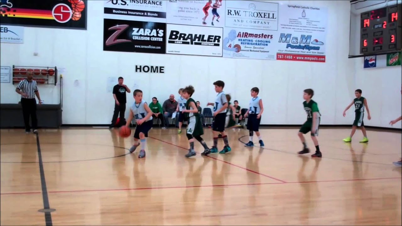 Boys 4th grade Basketball at the GYM 2015 01 19 - YouTube
